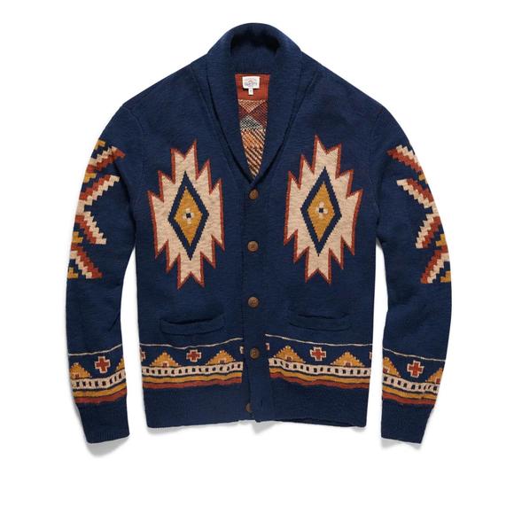 Faherty | Sweaters | New Faherty B Yellowtail Cardigan In Wolf Mountain ...